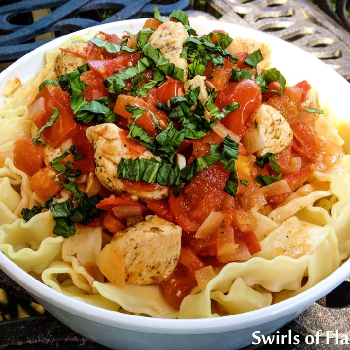 Chicken Pomodoro Pasta - Swirls of Flavor
