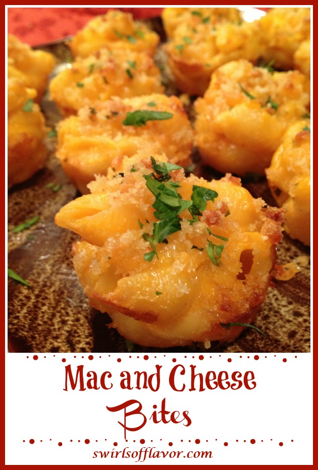 Baked Mac and Cheese Bites - Swirls of Flavor