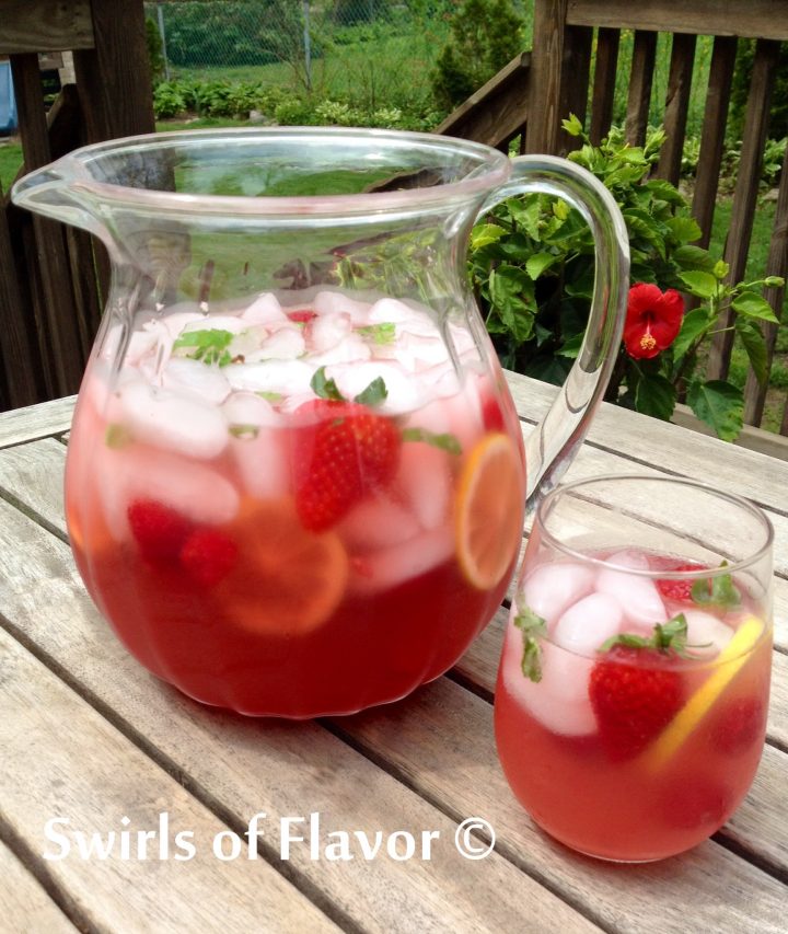 Lemonade Prosecco Punch - Swirls of Flavor