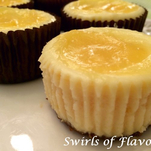 Lemon Cheesecake Cupcakes - Swirls of Flavor