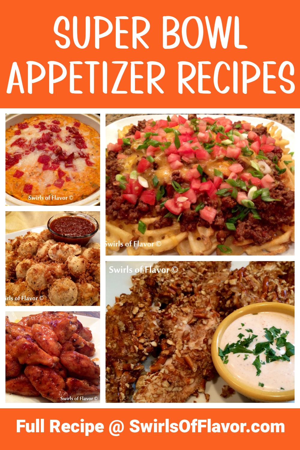 Super Bowl Appetizer Recipes - Swirls of Flavor