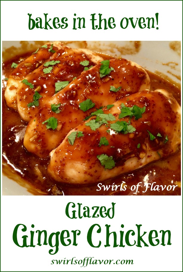 Glazed Ginger Chicken - Swirls of Flavor