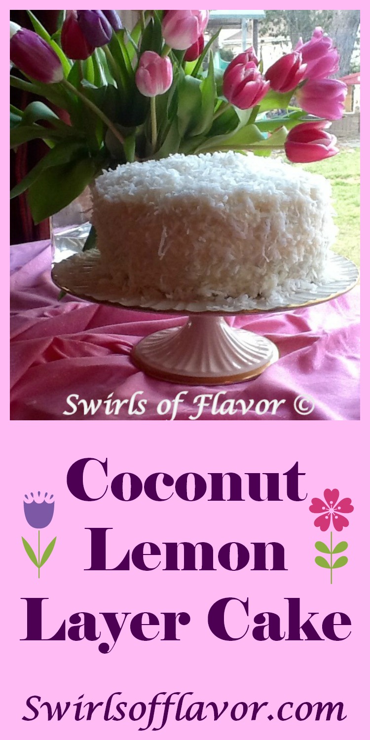 Coconut Lemon Cake - Swirls of Flavor