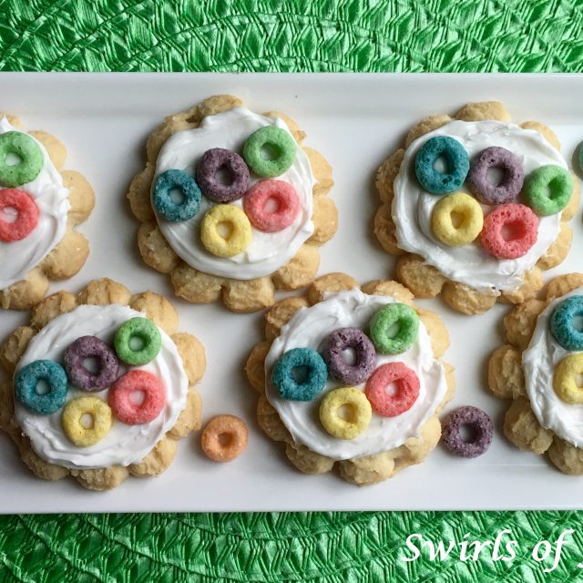 Olympic Ring Cookies (No-Bake Cookies) - Swirls of Flavor