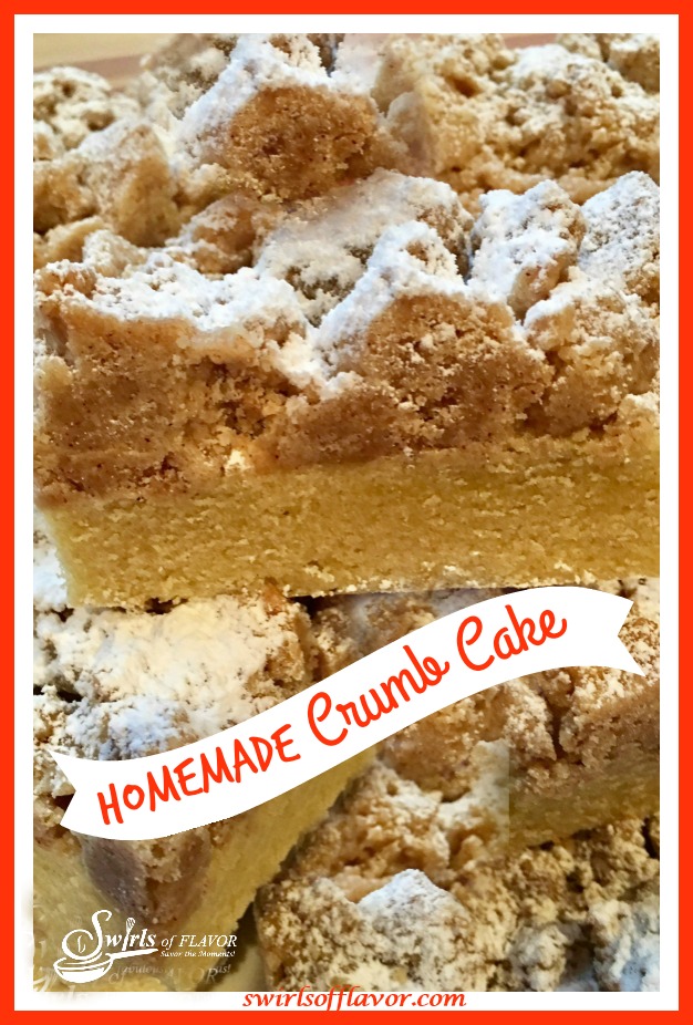 Best Ever Crumb Cake - Swirls of Flavor