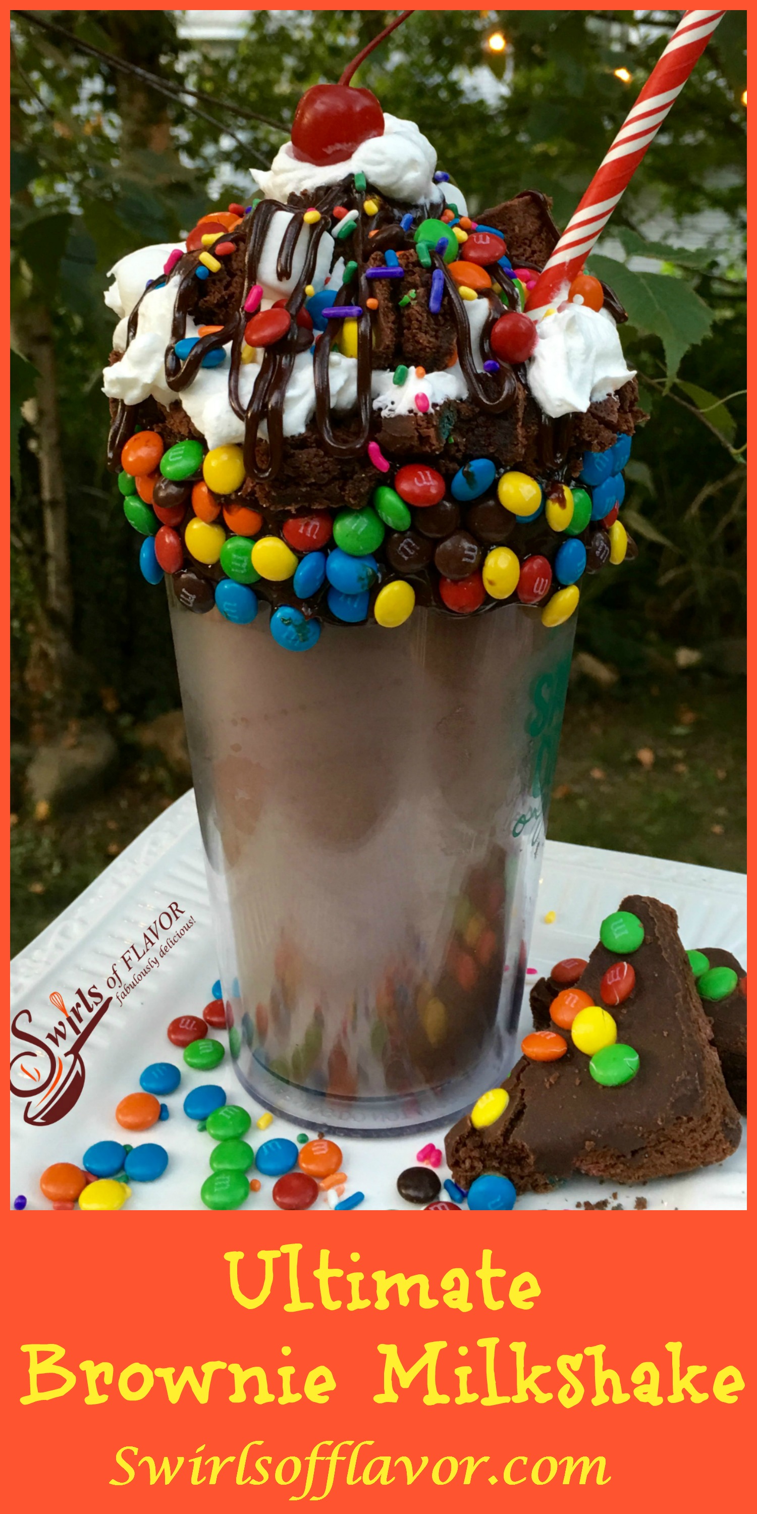 Ultimate Brownie Milkshake - Swirls of Flavor