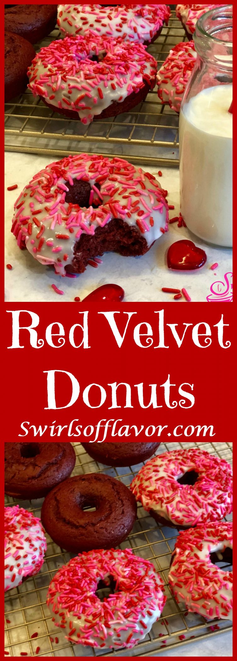 Red Velvet Donuts - Swirls of Flavor