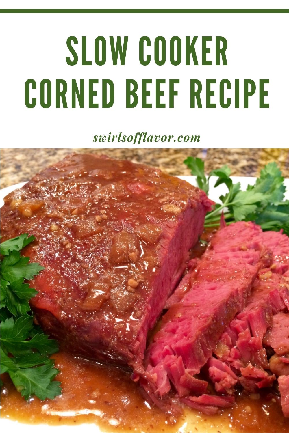 Slow Cooker Corned Beef With Guinness Reduction - Swirls of Flavor