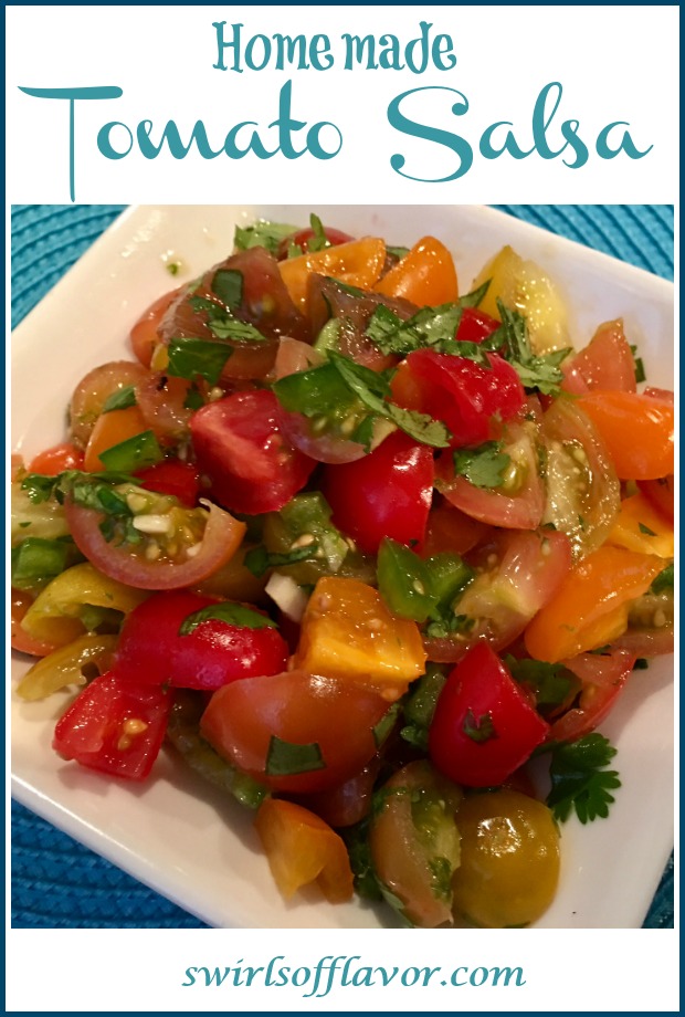 Fresh Heirloom Tomato Salsa - Swirls of Flavor