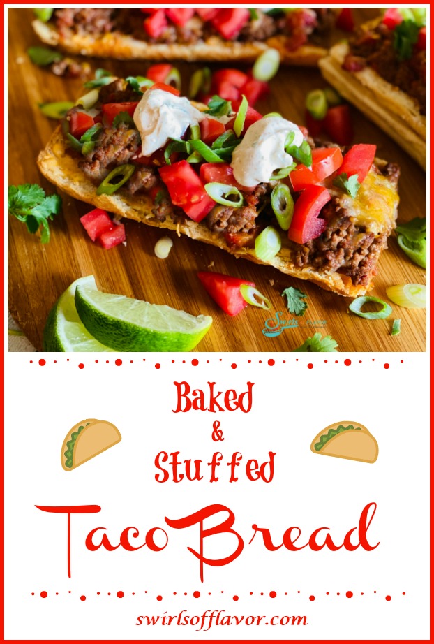 Stuffed Taco Bread - Swirls of Flavor
