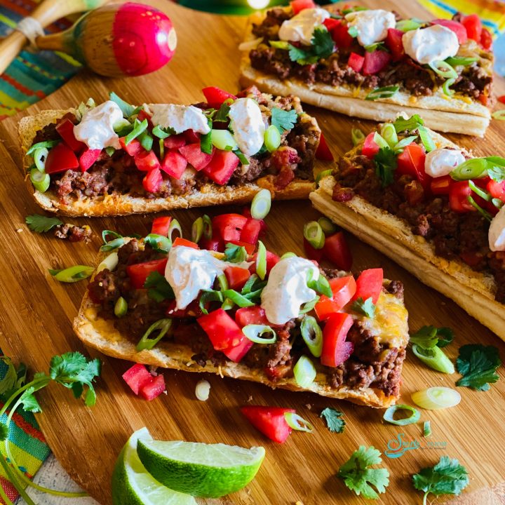 Stuffed Taco Bread - Swirls of Flavor