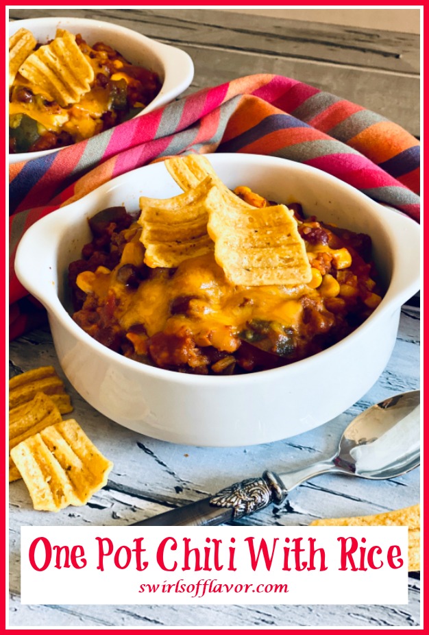 One Pot Chili With Rice - Swirls of Flavor