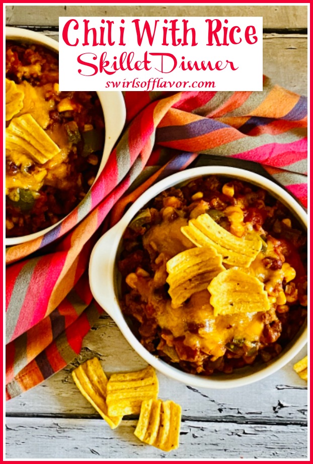 One Pot Chili With Rice - Swirls of Flavor