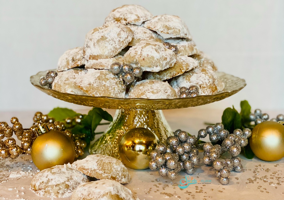 Toasted Pecan Snowball Cookie Recipe - Swirls of Flavor