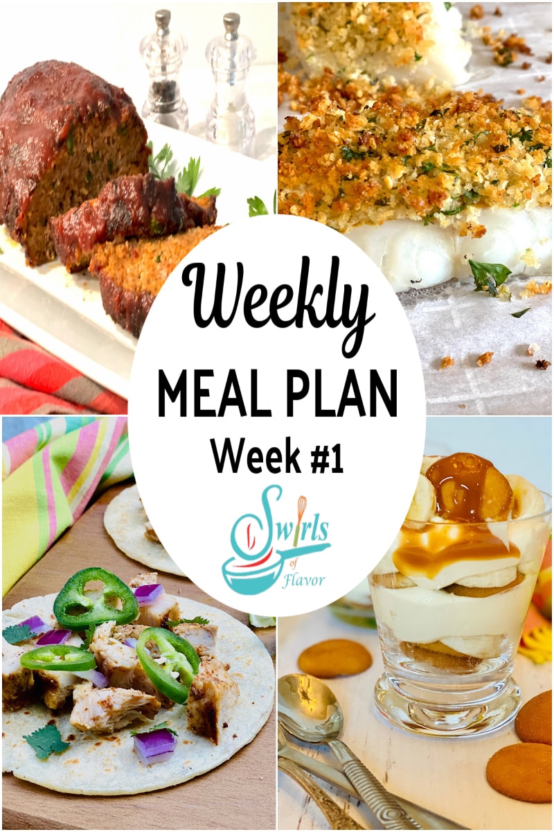 Weekly Meal Plan 1 - Swirls of Flavor