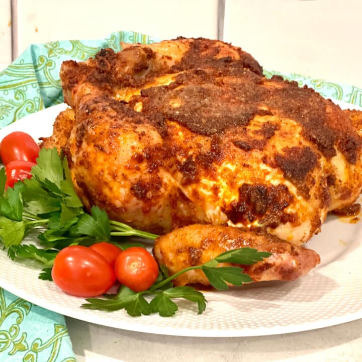 Air Fryer Rotisserie Chicken - Swirls of Flavor