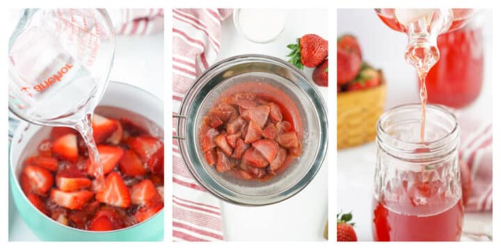 Strawberry Simple Syrup Recipe - Swirls of Flavor