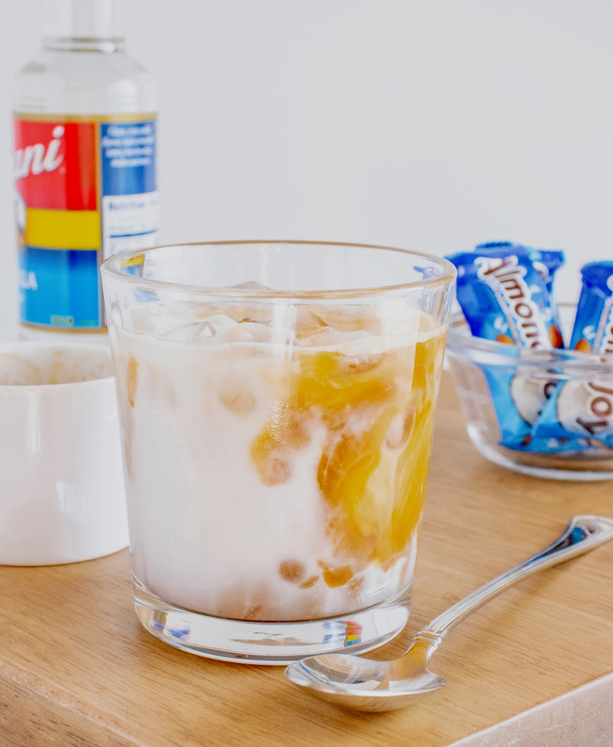 Almond Joy Iced Latte - Swirls of Flavor