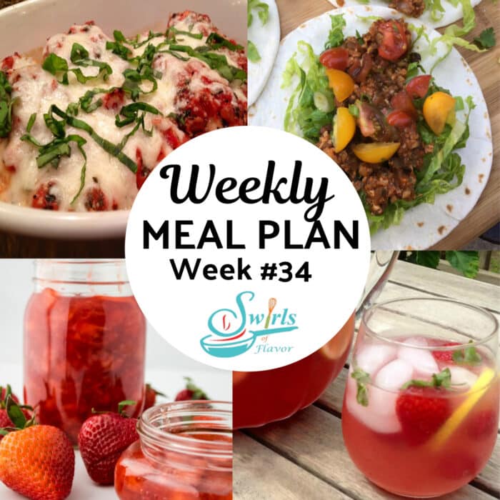Weekly Meal Plan 34 - Swirls of Flavor