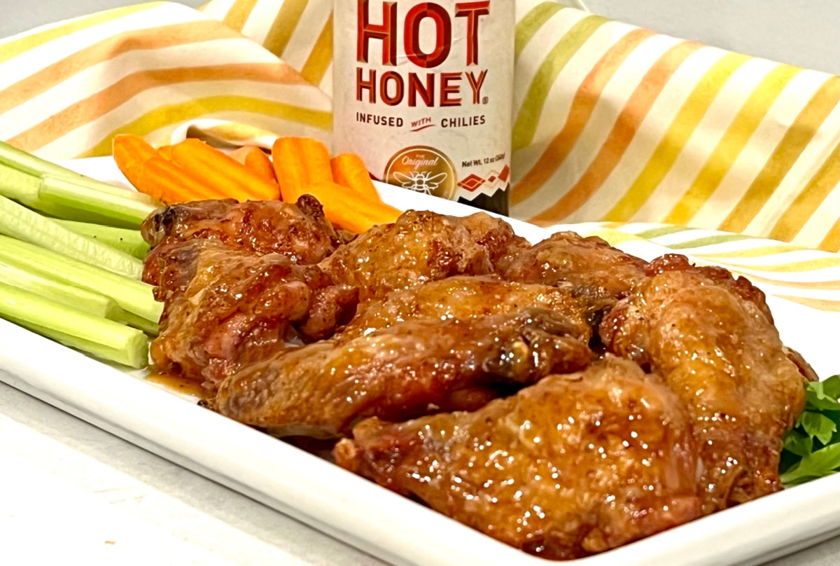 Hot Honey Chicken Wings - Swirls of Flavor