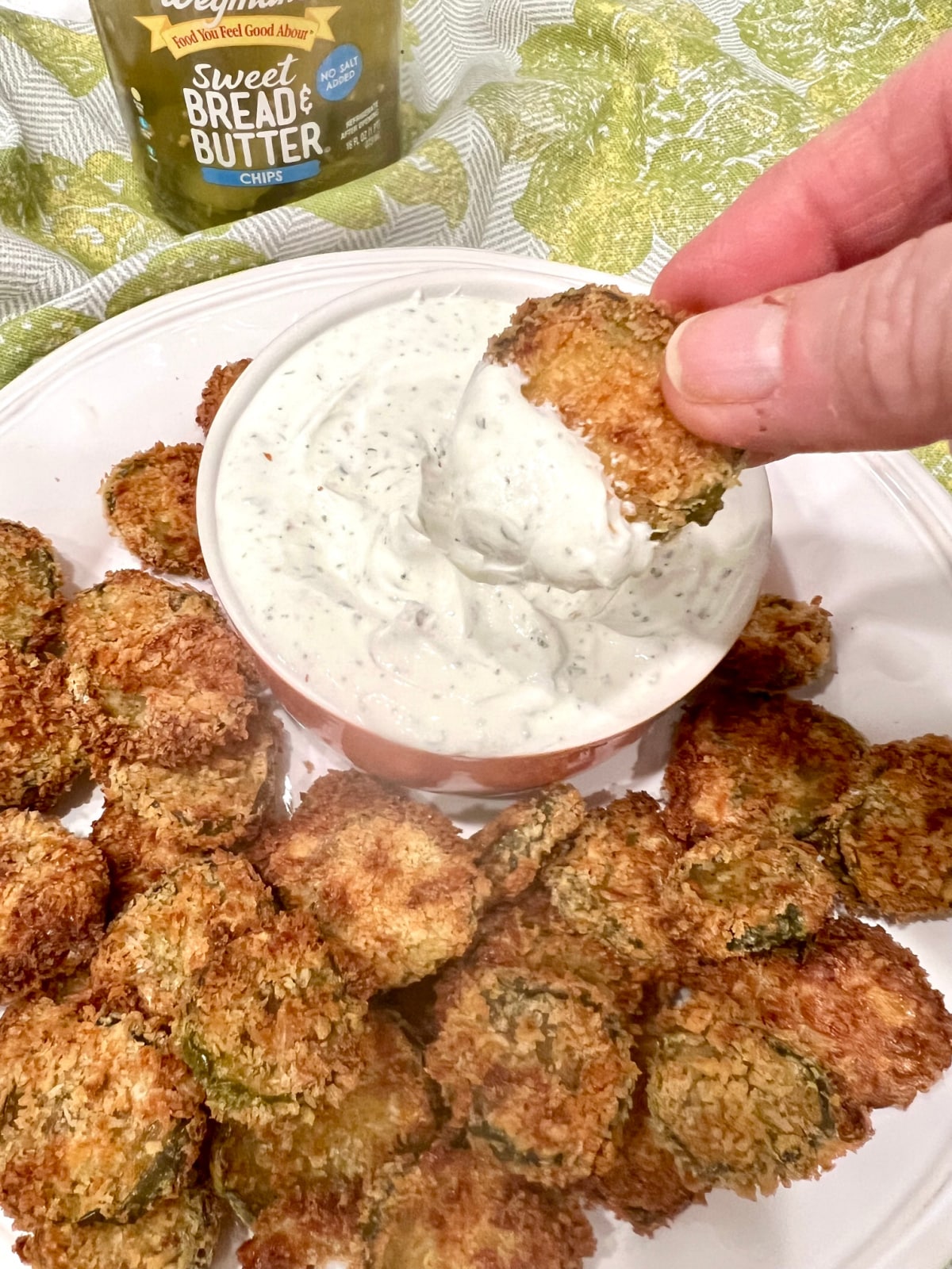 Air Fryer Pickle Chips - Swirls of Flavor