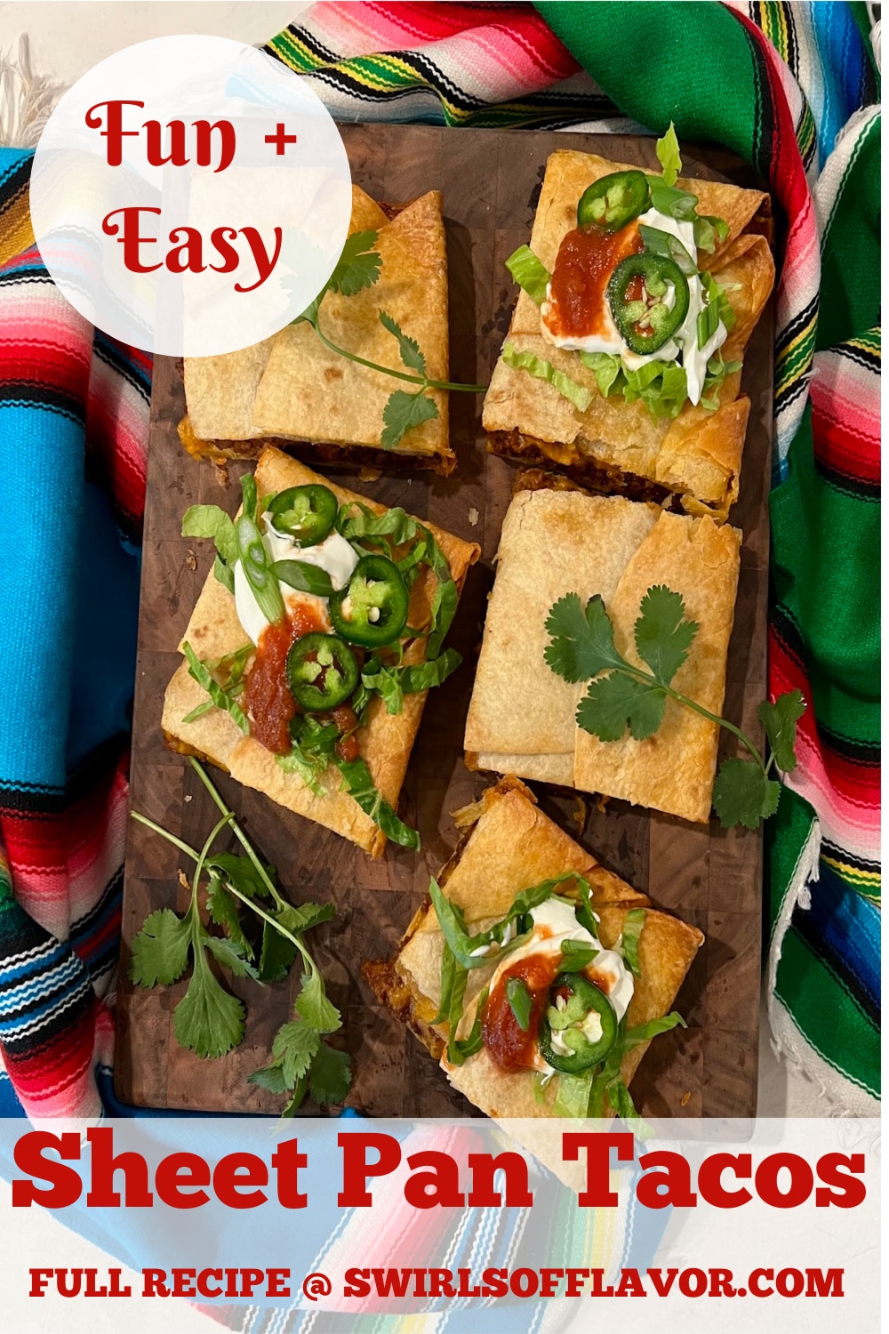 Sheet Pan Tacos - Swirls of Flavor