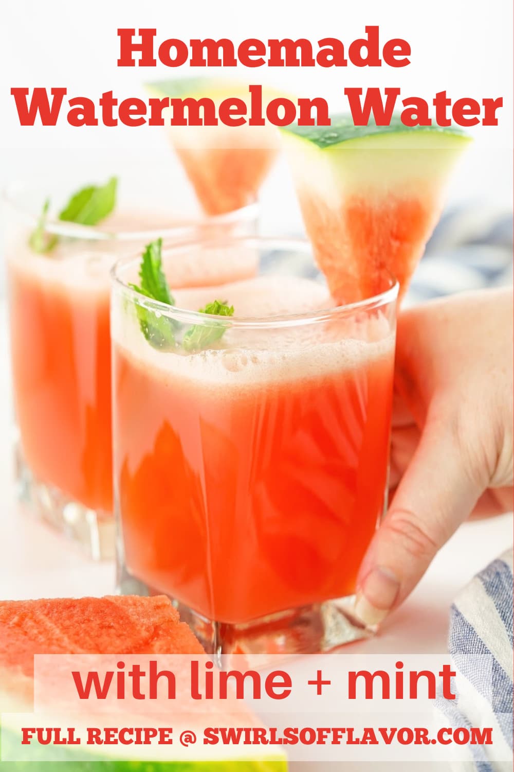 Refreshing Watermelon Water Recipe - Swirls of Flavor