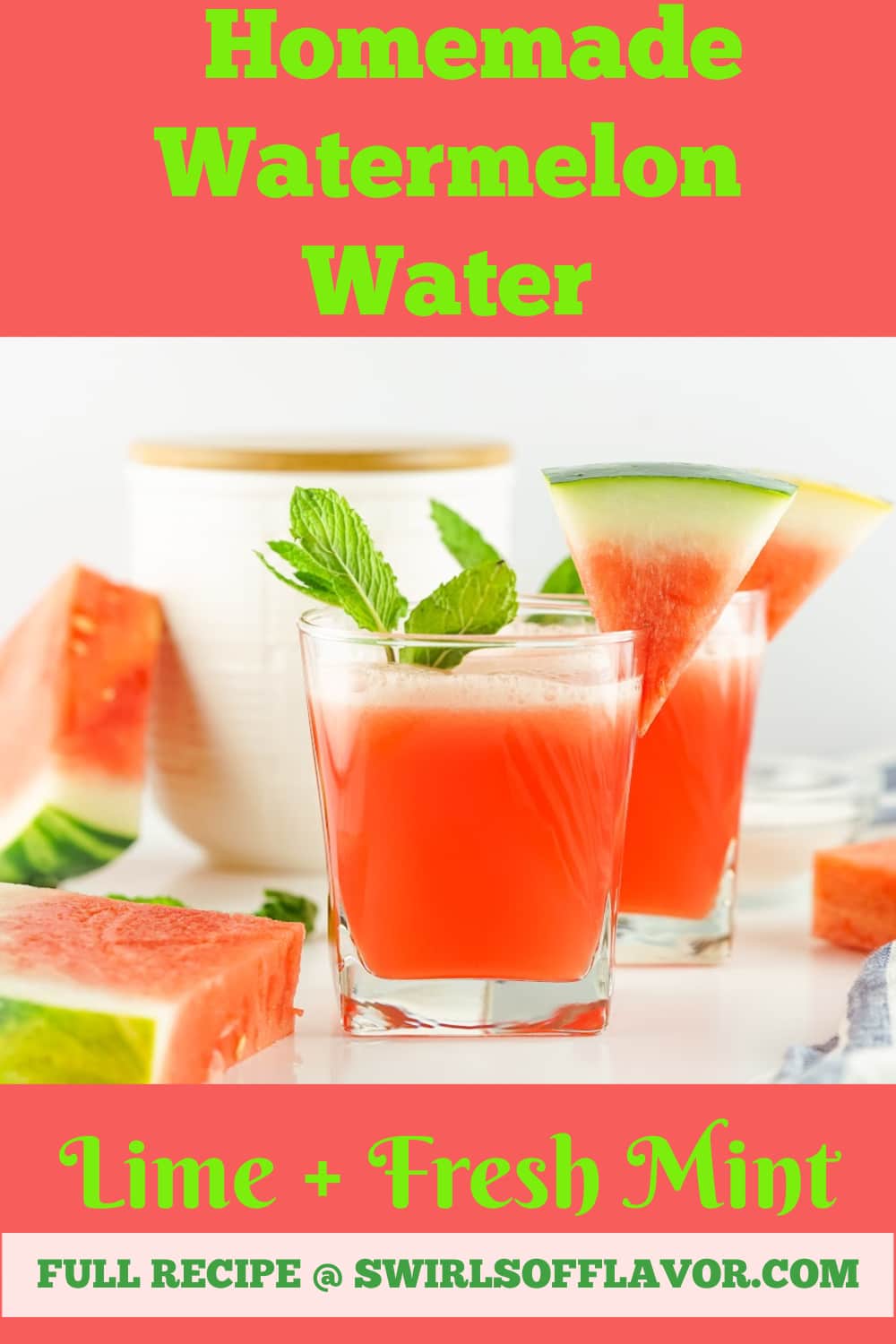Refreshing Watermelon Water Recipe - Swirls of Flavor