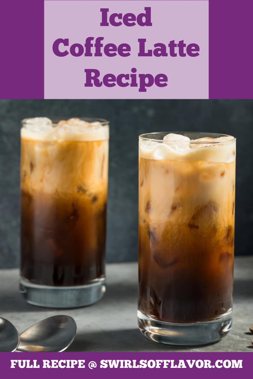 Iced Coffee Latte - Swirls of Flavor