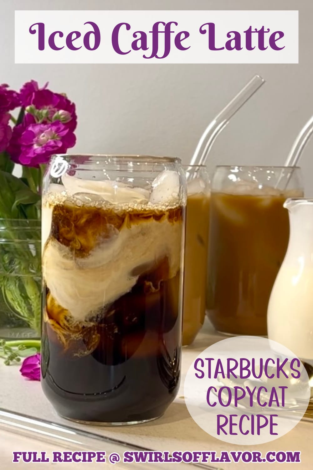 Iced Coffee Latte - Swirls of Flavor