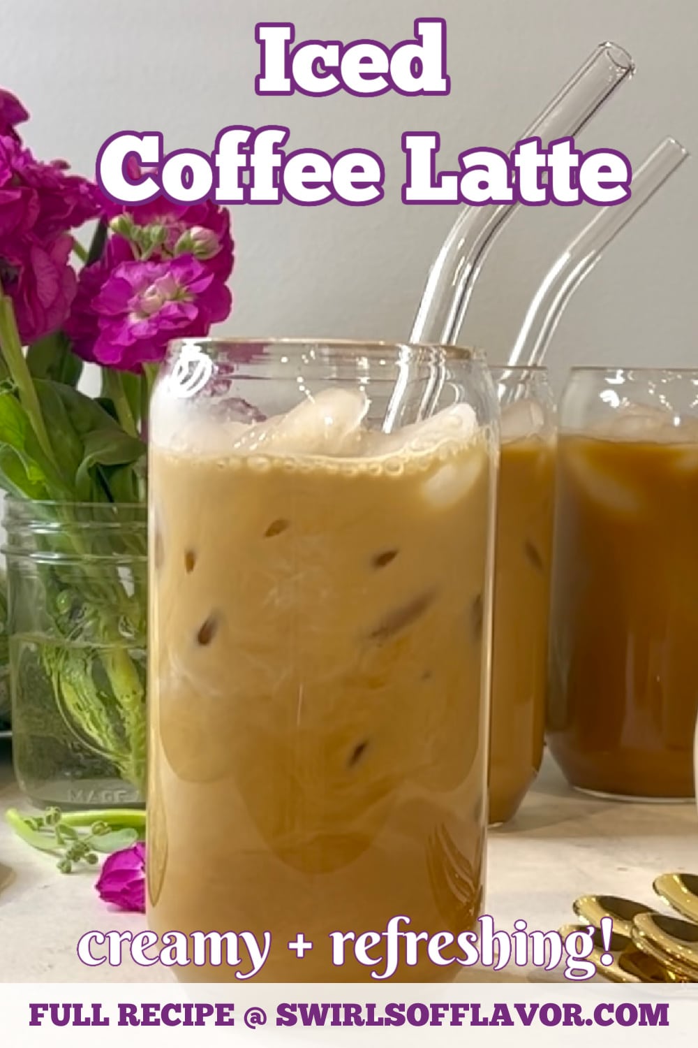 Iced Coffee Latte - Swirls of Flavor