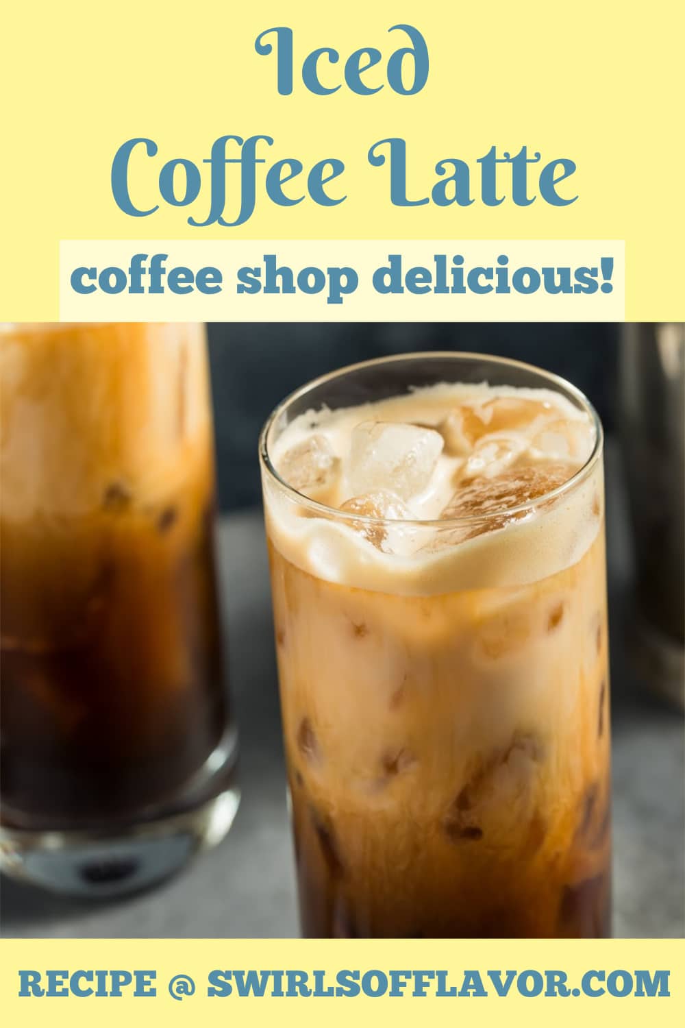 Iced Coffee Latte - Swirls of Flavor