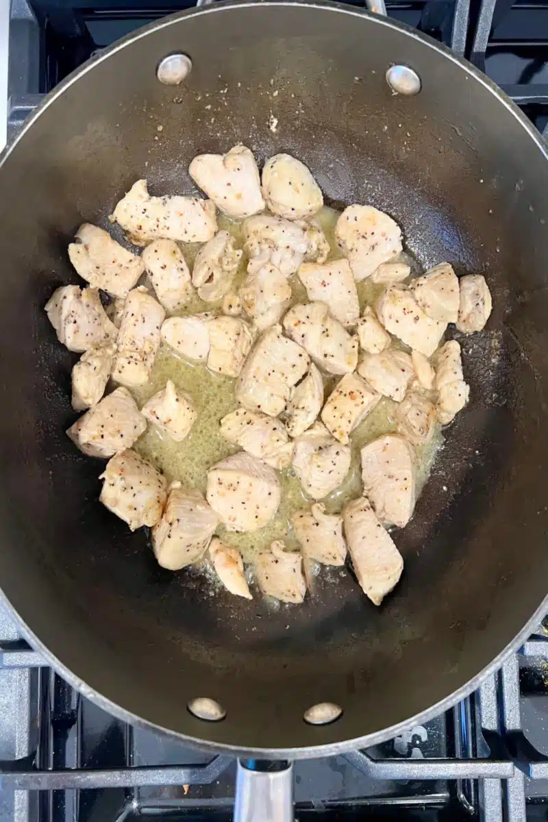 One Pot Lemon Chicken Orzo Pasta - Swirls of Flavor